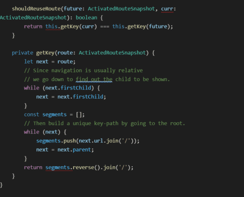 Implementing RouteReuseStrategy in Lazily Loaded Modules in Angular