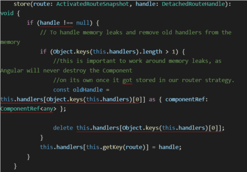 Implementing RouteReuseStrategy in Lazily Loaded Modules in Angular